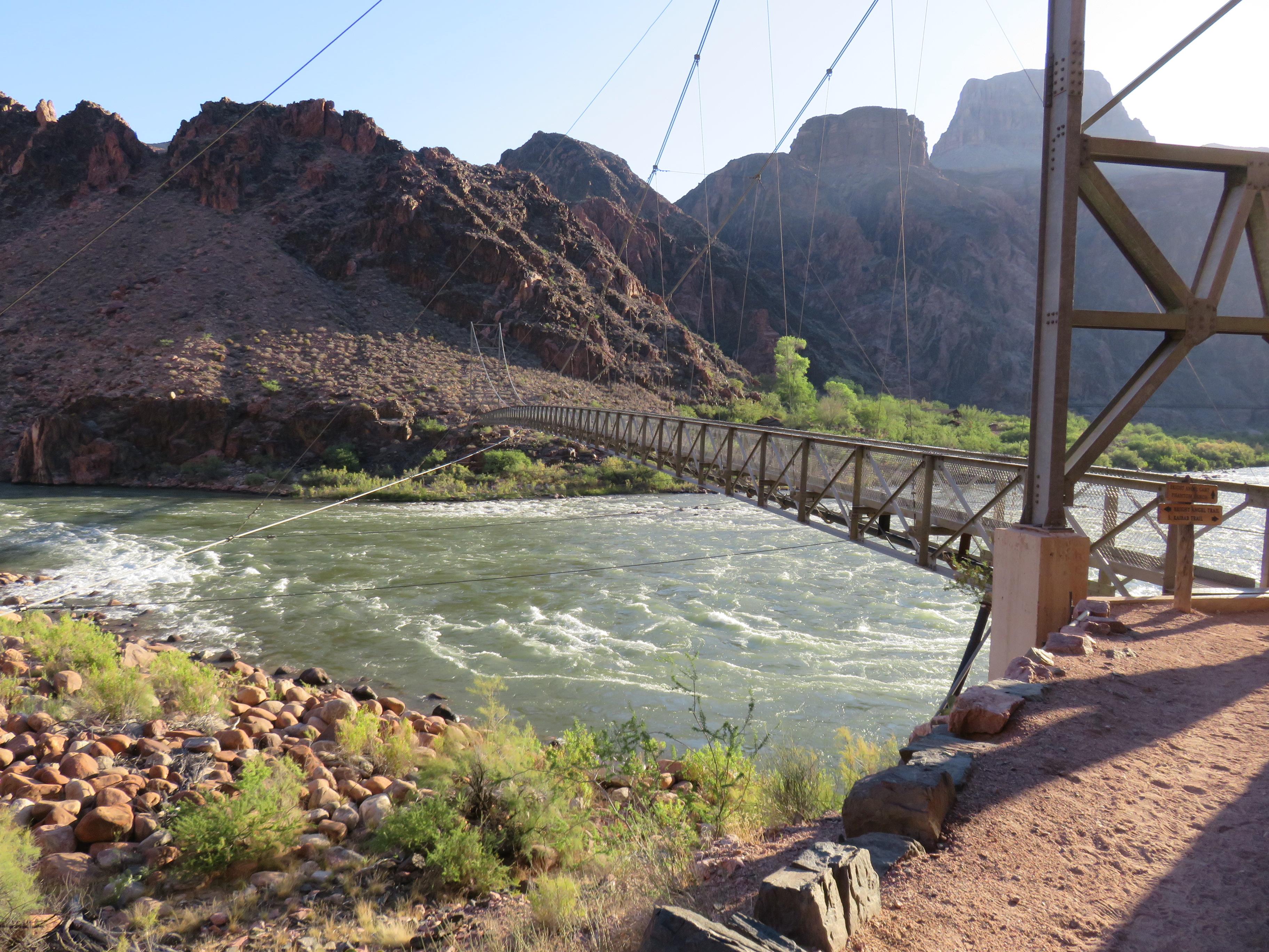 Silver suspension bridge – Postcards from the Crumps